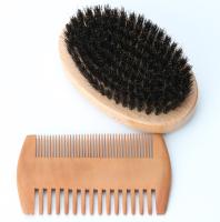 China Wooden Beard Brush Grooming Kit for Men Abeis Custom Logo Comb Growth Set Wood for sale
