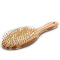 China Natural Bamboo Wide Tooth Hair Brush For Massage And Hair Care for sale