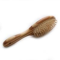 China Natural Bamboo Wide Tooth Hair Brush For Massage And Hair Care for sale
