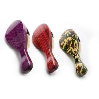 China Laser Long Handle Pure Boar Bristle 360 Wave Hair Brush With Customized Pattern for sale