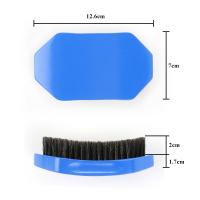 China Abeis In Stocks 360 Wave Brush Wooden Handle Boar Bristle Curved Hair Brush for sale