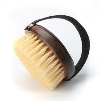 China Walnut Bath Dry Brush Organic Vegan Sisal For Boay Round Shower Brush for sale