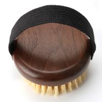 China Walnut Bath Dry Brush Organic Vegan Sisal For Boay Round Shower Brush for sale