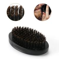 China Ergonomic  Custom Logo Beard Comb Brush Set Mens Beard Grooming Kit 100g for sale