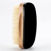 China Private Label Square Men Wave Brush Beach Wood Handle Medium Hard Boar Bristle for sale