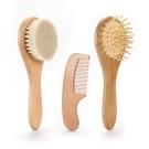 China Eco Friendly Wooden Baby Brush And Comb Set  Baby Shower Brush	Comfortable for sale