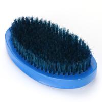 China 360 Wave Brush Curved Design Red Blue Customise Soft Medium Boar Bristles for sale