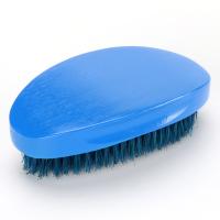 China 360 Wave Brush Curved Design Red Blue Customise Soft Medium Boar Bristles for sale