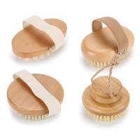 China Eco Friendly Spa Wooden Long Handled Bath Brush Body Smoother For Dry Skin for sale