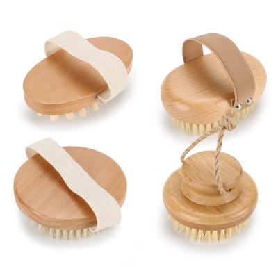 China Eco Friendly Spa Wooden Long Handled Bath Brush Body Smoother For Dry Skin for sale