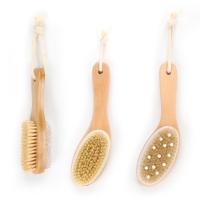 China Eco Friendly Spa Wooden Long Handled Bath Brush Body Smoother For Dry Skin for sale