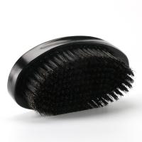 China Customise 360 Curved Wave Brush Smooths Hair Grooming Beard With Boar Bristle for sale