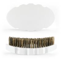 China Boar Bristle 360 Wave Brush Custom Design White Beech Wooden 100% for sale