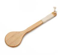 China Dry Body Shower Brush Back Scrub Natural Bamboo Long Handle Massage for sale