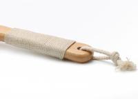 China Dry Body Shower Brush Back Scrub Natural Bamboo Long Handle Massage for sale