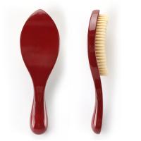 China PU Glossy Custom Medium Hard Curved Bristle Hair Brush Durable for sale