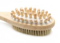 China Long Handle Bath Shower Brush Double Sided Dry Remove Cells Spa Massage for sale