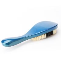China Multiple Color PU Pure Boar Hair Bristle 360 Curved Brush Custom Logo for sale