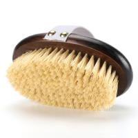 China Oval Beech Wood Handle Body Brush r Dry Skin Shower Back Brush for sale