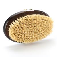 China Oval Beech Wood Handle Body Brush r Dry Skin Shower Back Brush for sale
