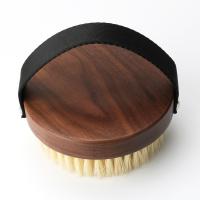 China Walnut Bath Dry Brush Organic Vegan Sisal For Boay Round Hand Brush for sale