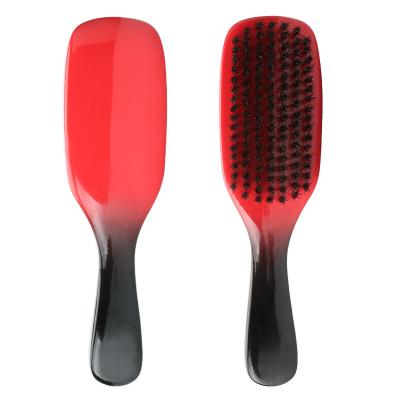 China Mini Portable 360 Boar Bristle Wave Brush With 100% Beech Wood Handle for sale