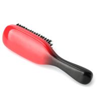 China Mini Portable 360 Boar Bristle Wave Brush With 100% Beech Wood Handle for sale