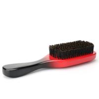 China Mini Portable 360 Boar Bristle Wave Brush With 100% Beech Wood Handle for sale