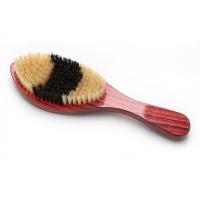 China Customized Logo Two Color Boar Bristle Wave Brush For Men'S Hair Styling for sale