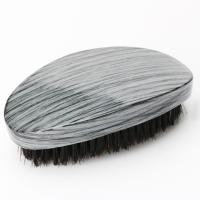 China Abeis 360 Wave Brush Customize Woodgrain Color Medium Boar Mixed Nylon Bristle for sale