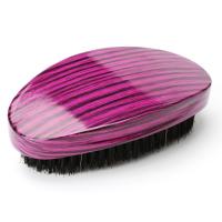 China Abeis 360 Wave Brush Customize Woodgrain Color Medium Boar Mixed Nylon Bristle for sale