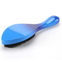 China Abeis 360 Curved Wave Brush Gradients Color Long Handle Hair Brush Engrave Logo for sale