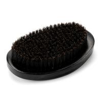 China Customizable Palm Wave Brush Wood 360 Wave Brush Diamond Hard Boar Bristle for sale