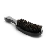 China OEM Men'S Grooming Beard Brush Hard Bristle Black 360 Wave Brush For Black Men for sale