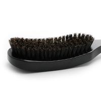 China OEM Men'S Grooming Beard Brush Hard Bristle Black 360 Wave Brush For Black Men for sale