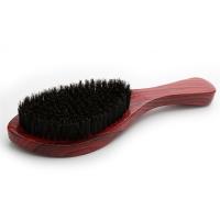 China 360 Wave Beard Care Brush With Natural Red Wood Grain Boar Bristle Hair 130g for sale