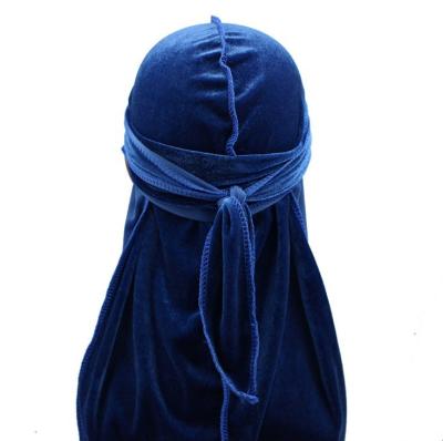 China Customized Velvet Wave Durag Cap Bonnet for 360 Wave Headcover for sale