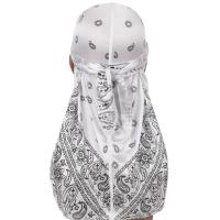 China Multi-color Designer Bonnets Custom Men Wave Durags With Customized Logo Silk for sale