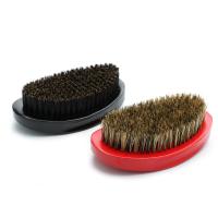 China Custom Logo Wooden 360 Wave Brush Medium Soft Hard Textures Curved Brush for sale