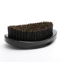 China Oem Custom Wave Hair Brush For 360 Wood Handle Natural Wild Boar Bristle for sale