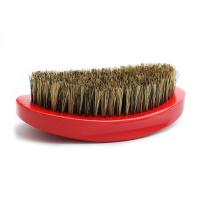 China Oem Custom Wave Hair Brush For 360 Wood Handle Natural Wild Boar Bristle for sale