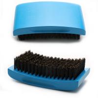 China Customize 360 Wave Brush Square Wood Handle With Private Brand LOGO Hair Brush for sale