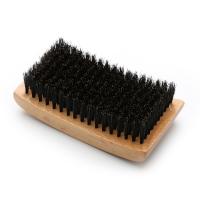 China Abeis Square Wave Brush For 360 Curved Palm Wood Handle Natural Soft Boar Bristle for sale