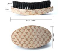 China Ergonomic Custom 360 Wave Brush Wooden Bristle Hair Brush For Men'S Hair Grooming for sale