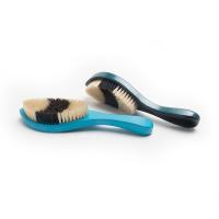 China Private Label Boar Bristle Wave Brush With Medium Hard Bristle Curved Hair Brush for sale