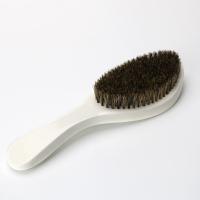 China Private Label Boar Bristle Wave Brush With Medium Hard Bristle Curved Hair Brush for sale