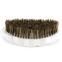 China Boar Bristle 360 Wave Brush Custom Design White Beech Wooden 100% for sale