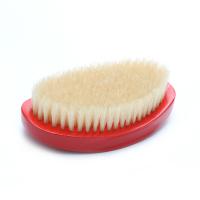 China Custom Logo Wood Handle 360 Wave Brush for Soft Medium Bristles Curly Hair for sale