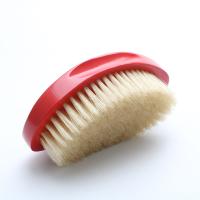 China Custom Logo Wood Handle 360 Wave Brush for Soft Medium Bristles Curly Hair for sale