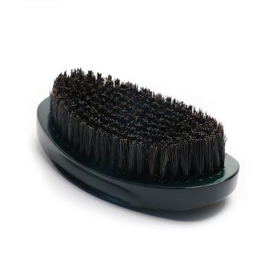China Wooden Handle Custom 360 Curved Wave Brush For Boar Bristle Men'S Hair Styling Tool for sale